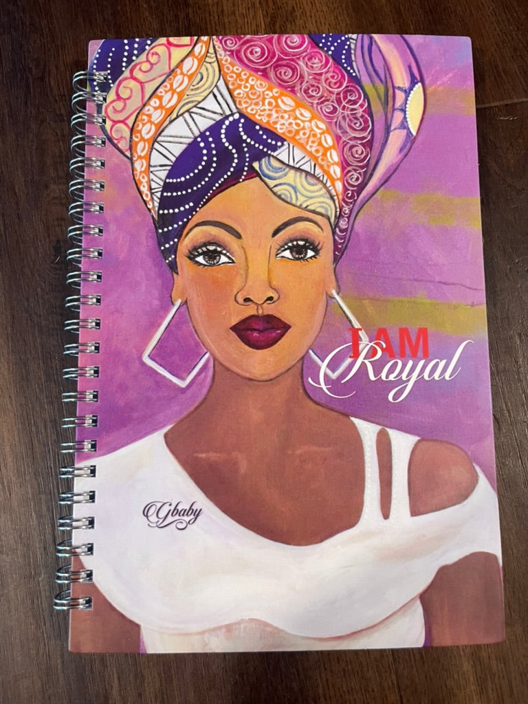 I Am Royal Wire-O Journal – Black Opulence Shop